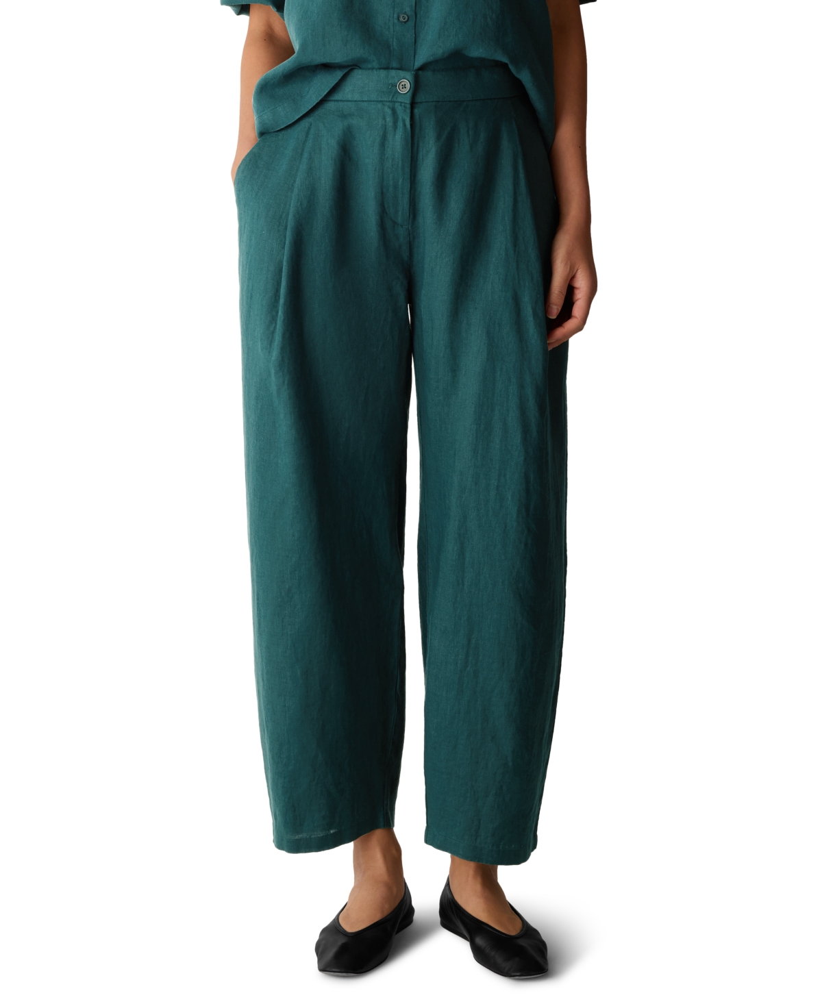 Click here for Eileen Fisher Womens Relaxed Fit Ankle Pants - Kel... prices