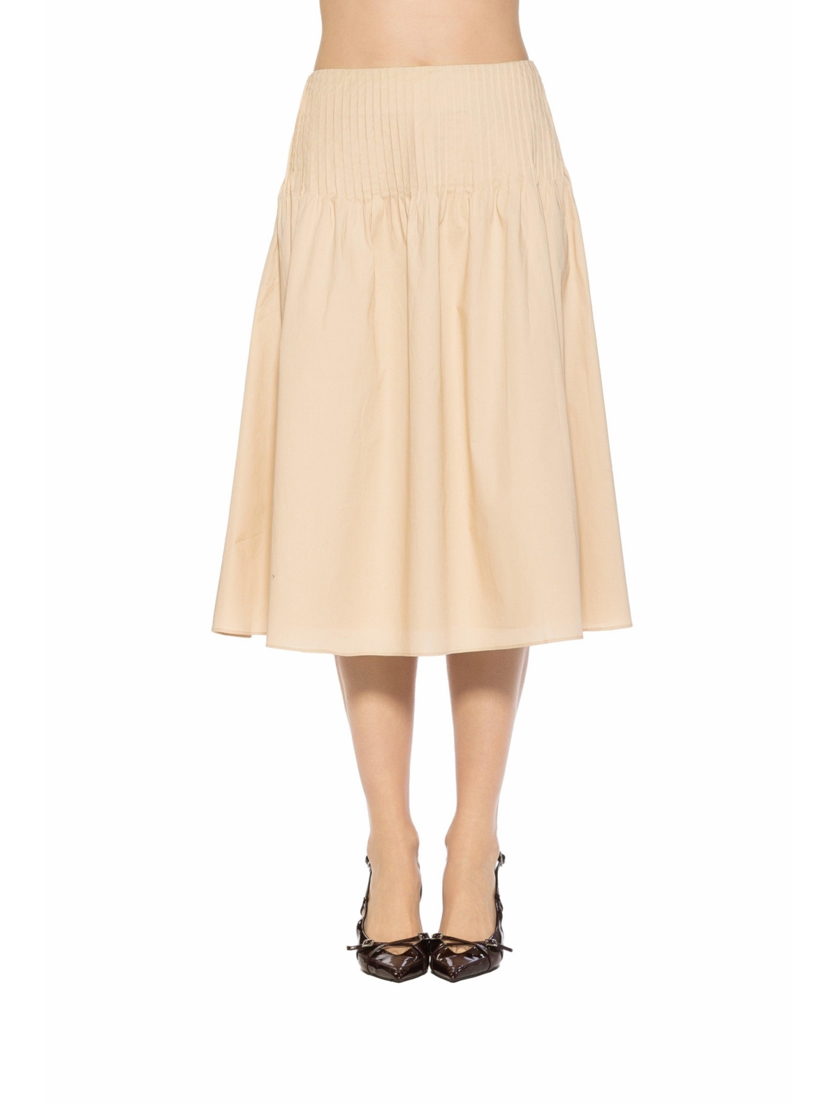 Click here for Alexia Admor Womens Esme Pintuck Waist Full Poplin... prices