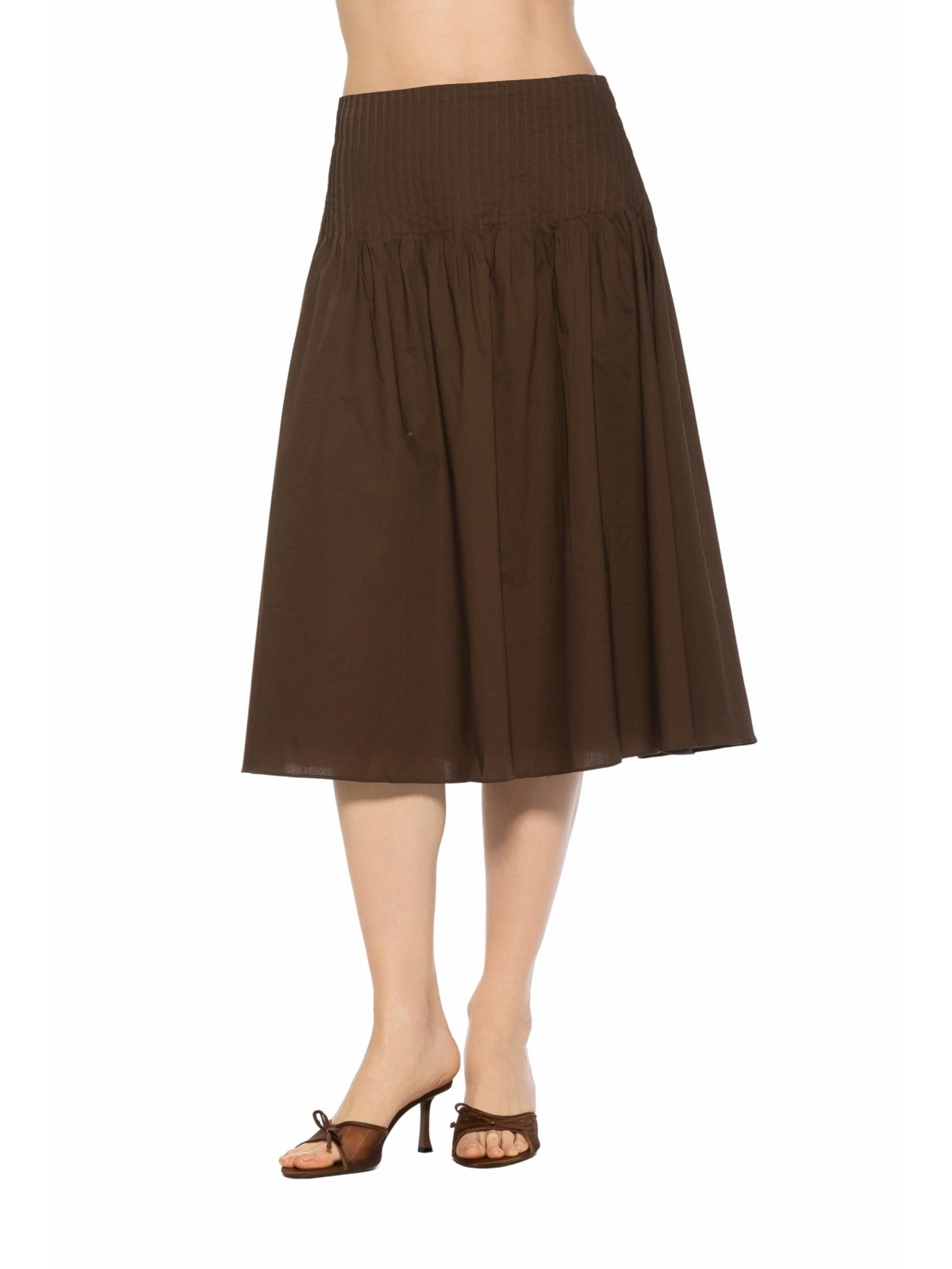 Click here for Alexia Admor Womens Esme Pintuck Waist Full Poplin... prices