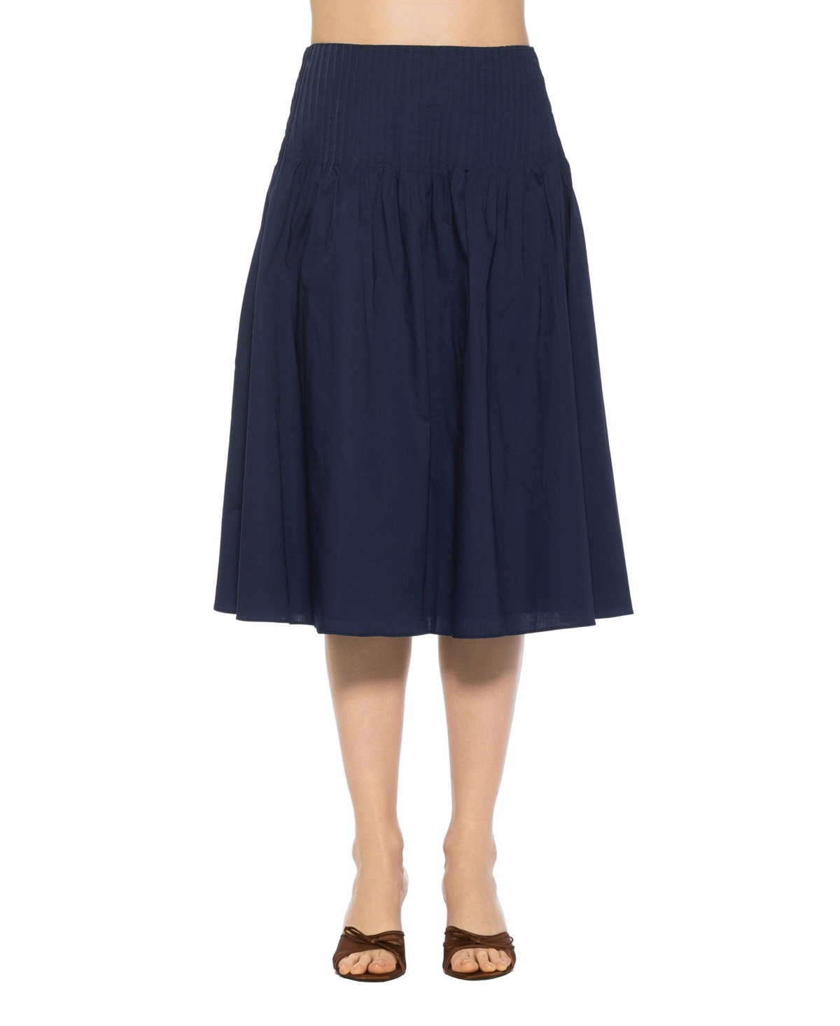 Click here for Alexia Admor Womens Esme Pintuck Waist Full Poplin... prices