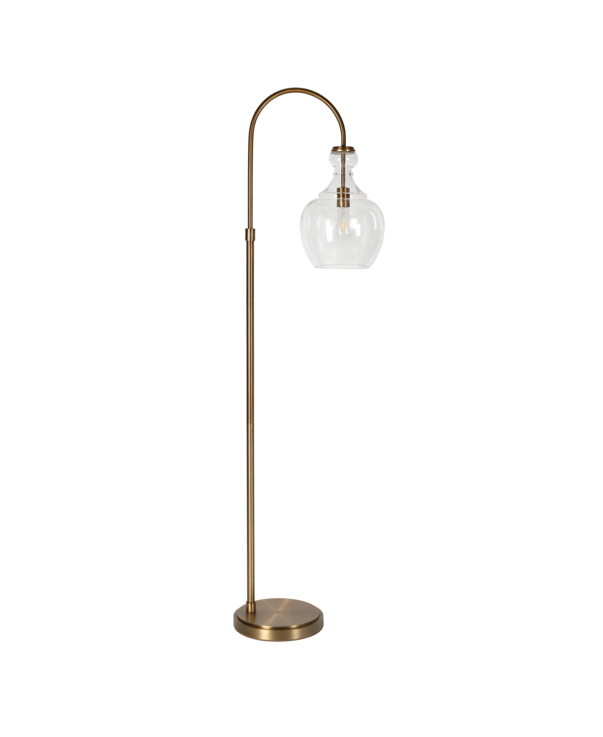 Click here for Hudson & Canal Verona 70 Metal Arc Floor Lamp - Br... prices