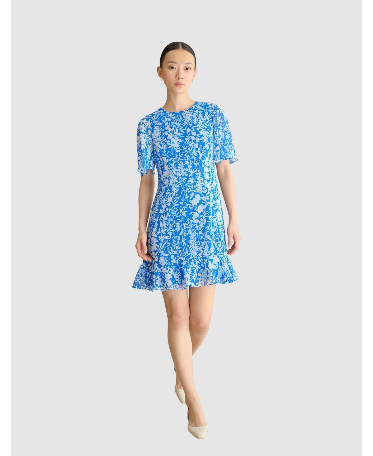 Click here for Hobbs London Womens Iona Floral Print Mini Dress -... prices