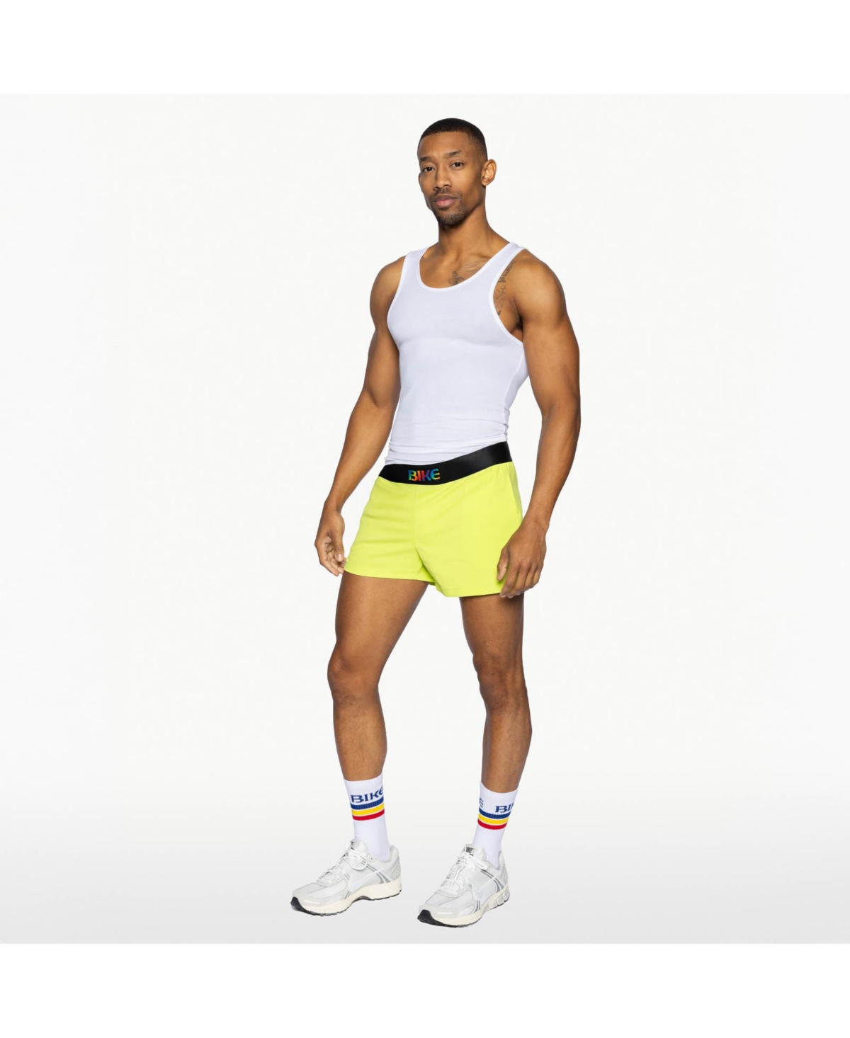 Click here for Bike Athletic Mens Rib Knit Tank - White prices