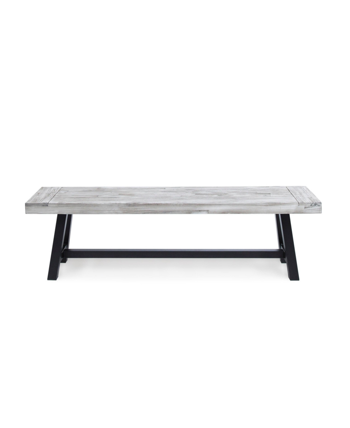 Click here for flynama Light Acacia Wood Dining Bench - Grey+blac... prices