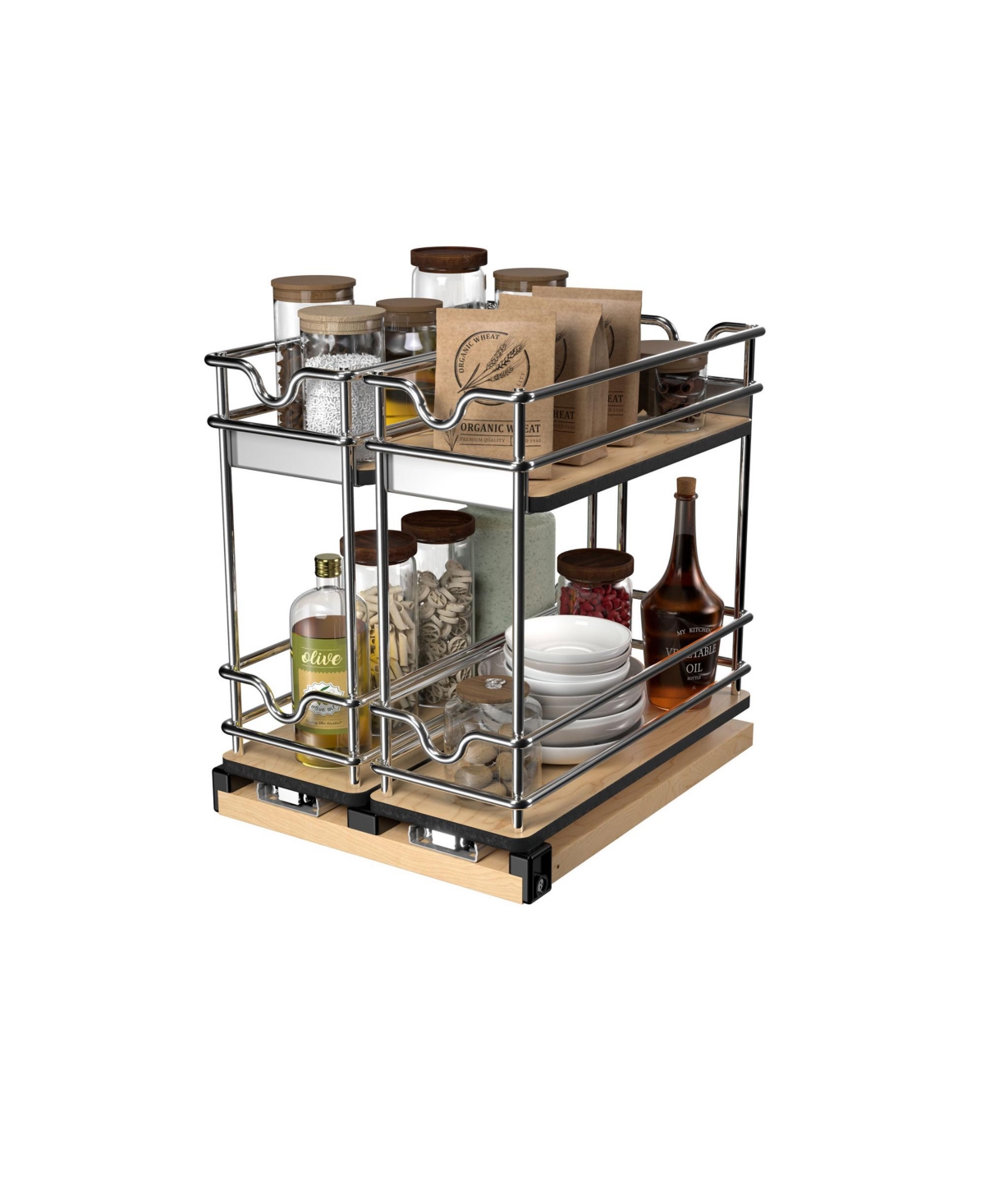 Click here for Rev-a-Shelf 9 Pullout Organizer for Cabinets  2 Ti... prices