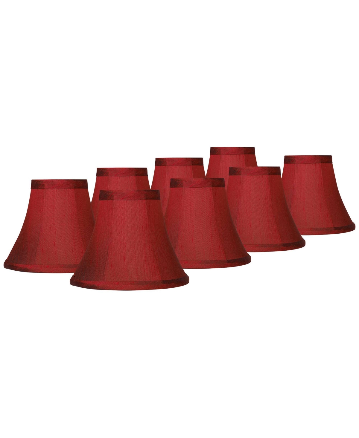Click here for Springcrest Set of 8 Bell Lamp Shades Faux Silk Hi... prices