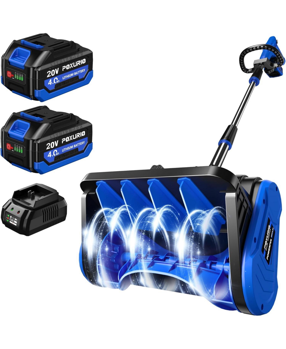 Click here for Poxurio 20V Cordless Snow Shovel 13 Inch Electric... prices