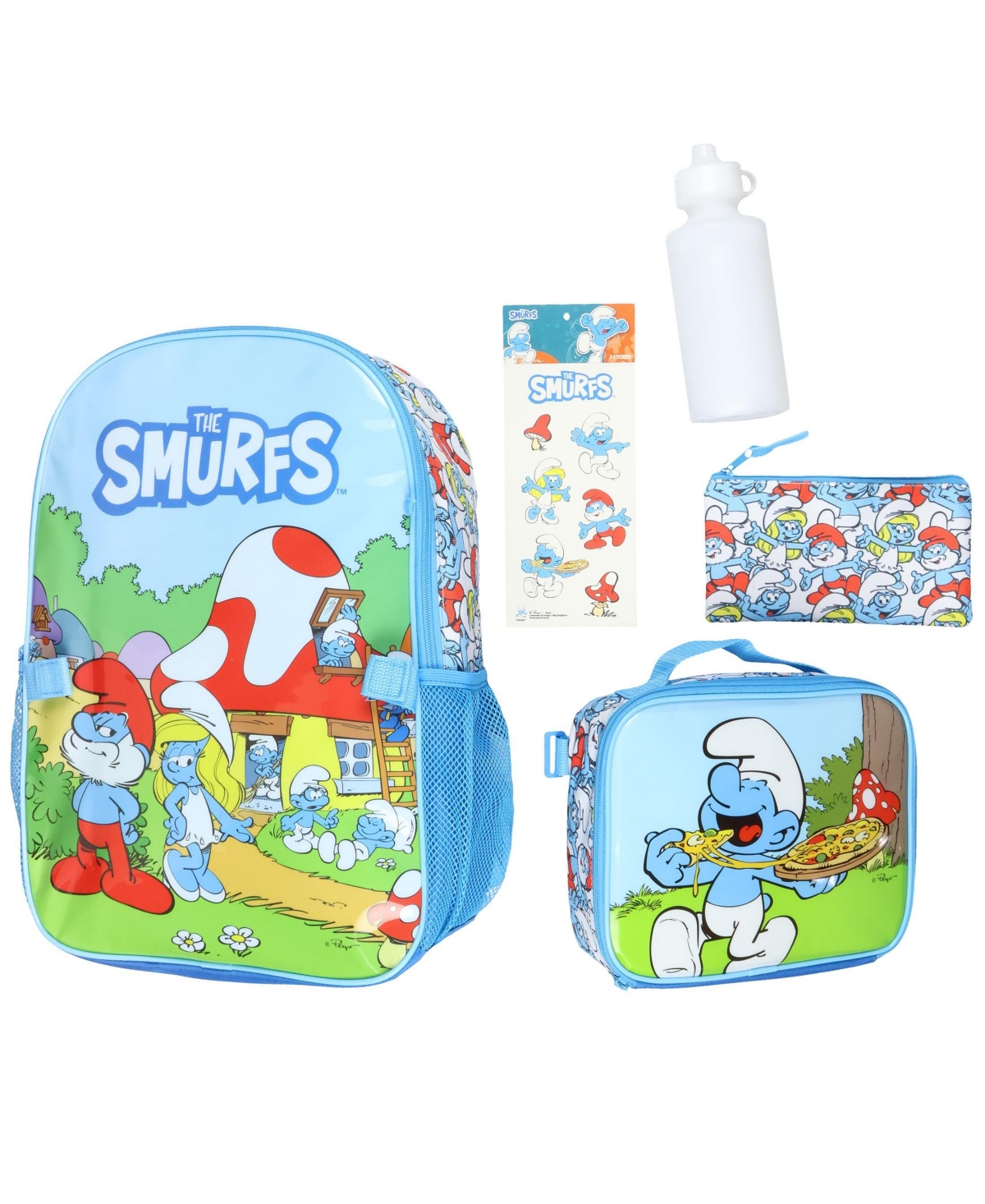 Click here for Smurfs The Backpack 5 Piece Mega Set School Book B... prices