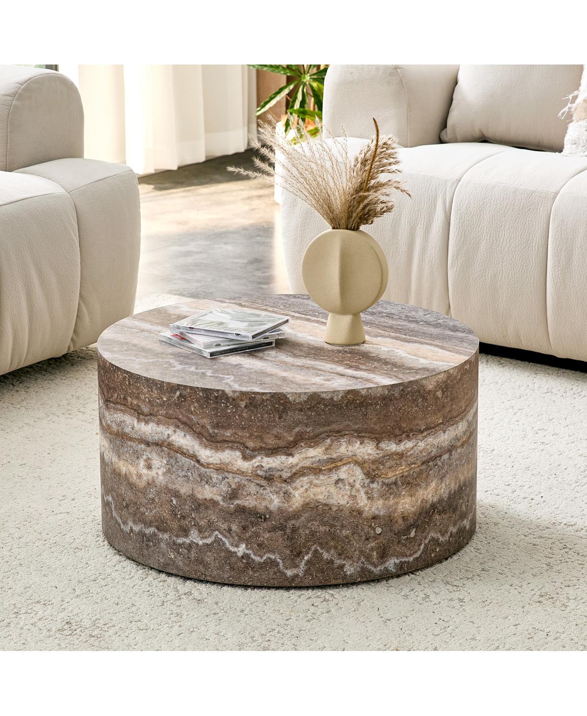 Click here for Streamdale Furniture Round Mdf Coffee Table with C... prices