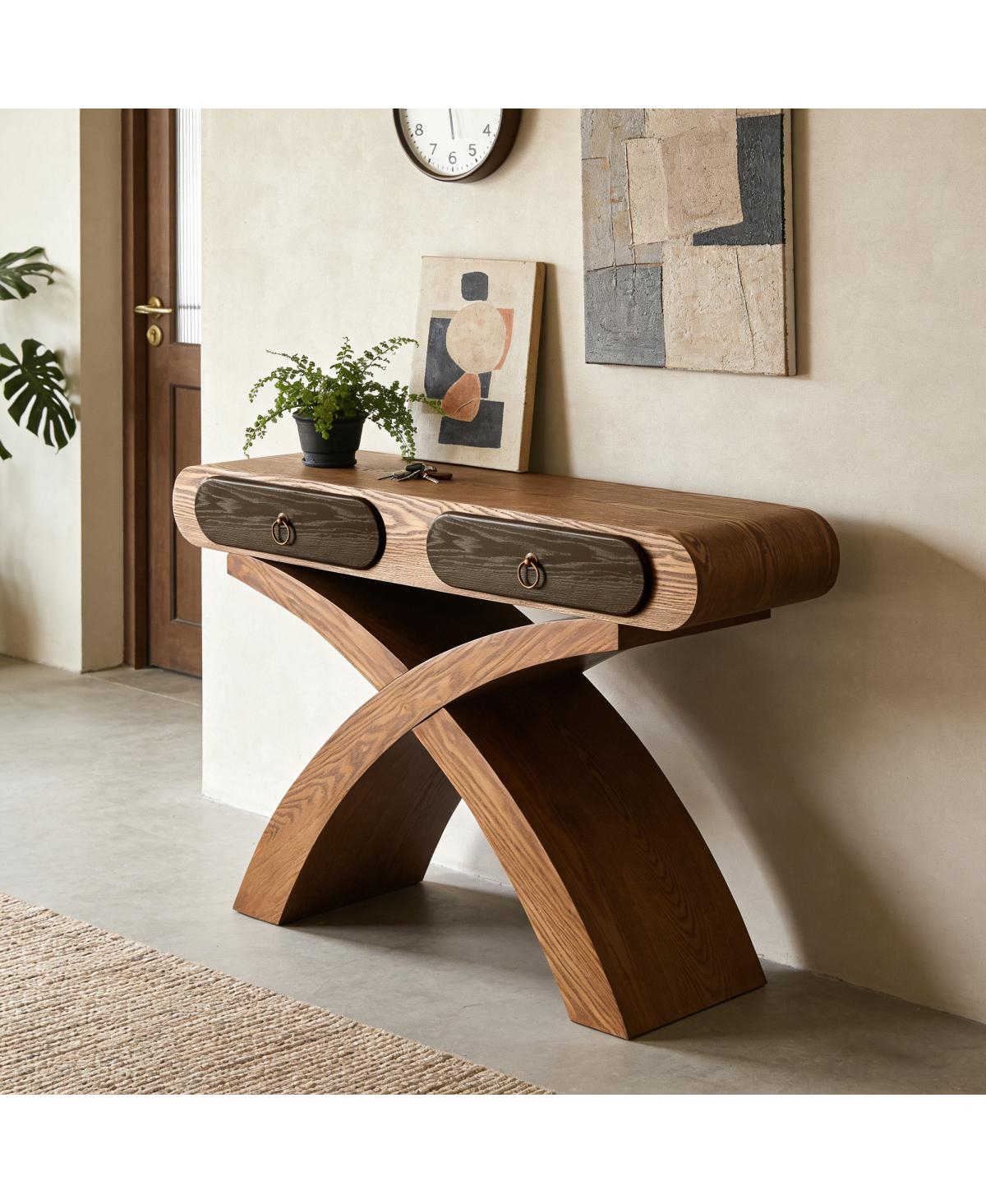 Click here for Streamdale Furniture Ashwood Veneered Cross-Leg Co... prices