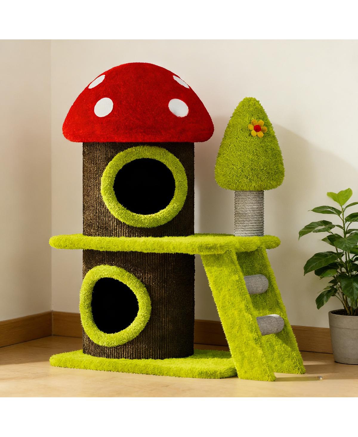 Click here for Streamdale Furniture 30.7 Mushroom-Themed Cat Tree... prices