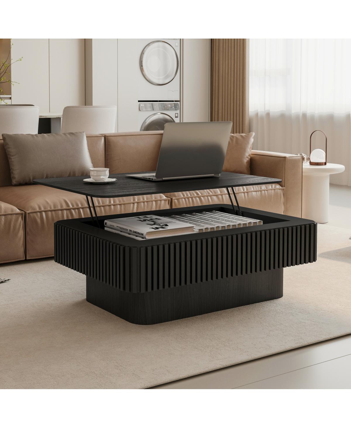 Click here for Streamdale Furniture 38.6 Fluted Lift-Top Coffee T... prices