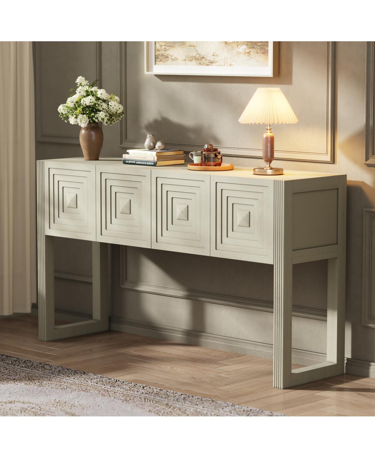 Click here for Streamdale Furniture Geometric Carved 3-Drawer Con... prices