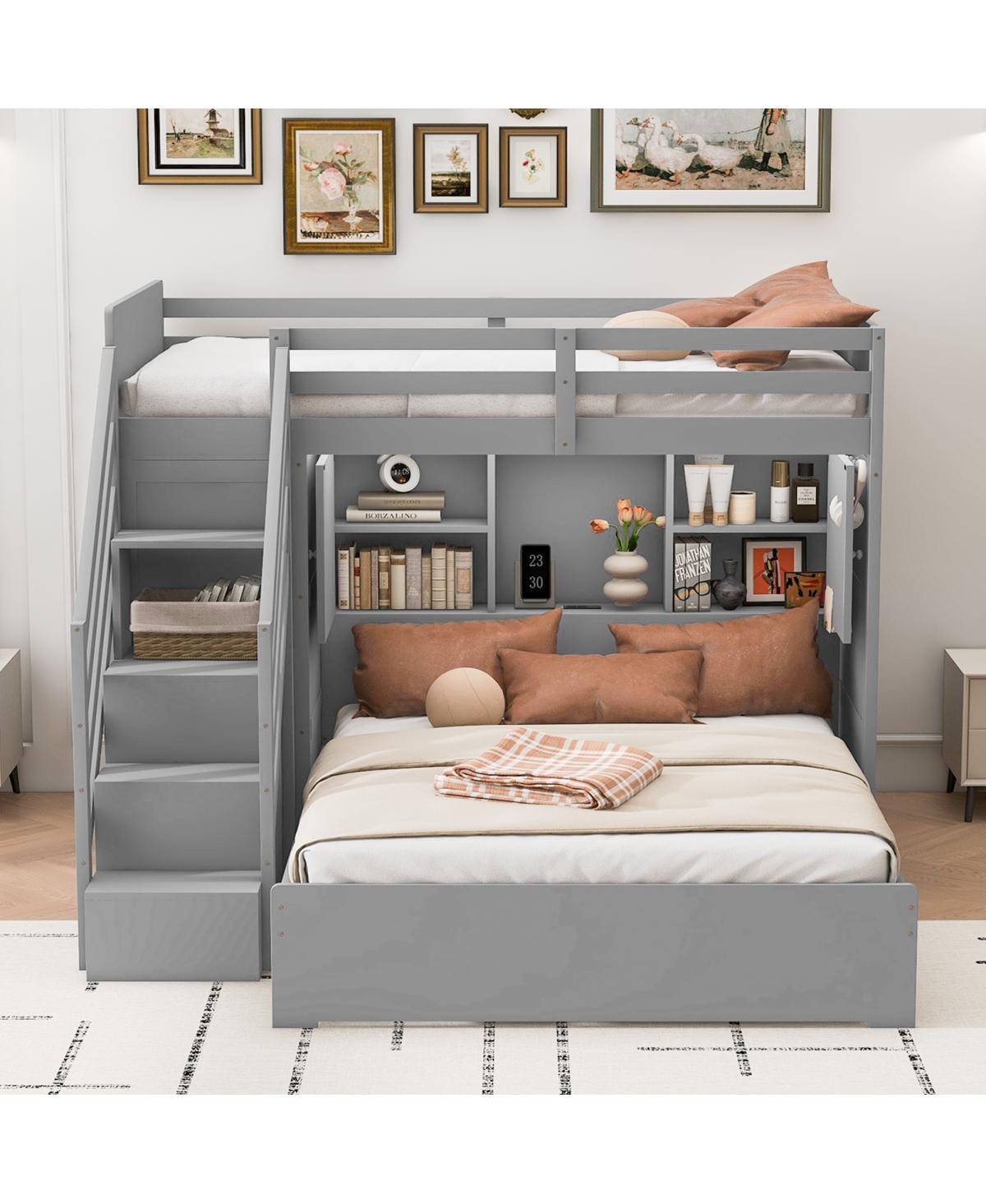 Click here for Streamdale Furniture over Full Bunk Bed with Stora... prices