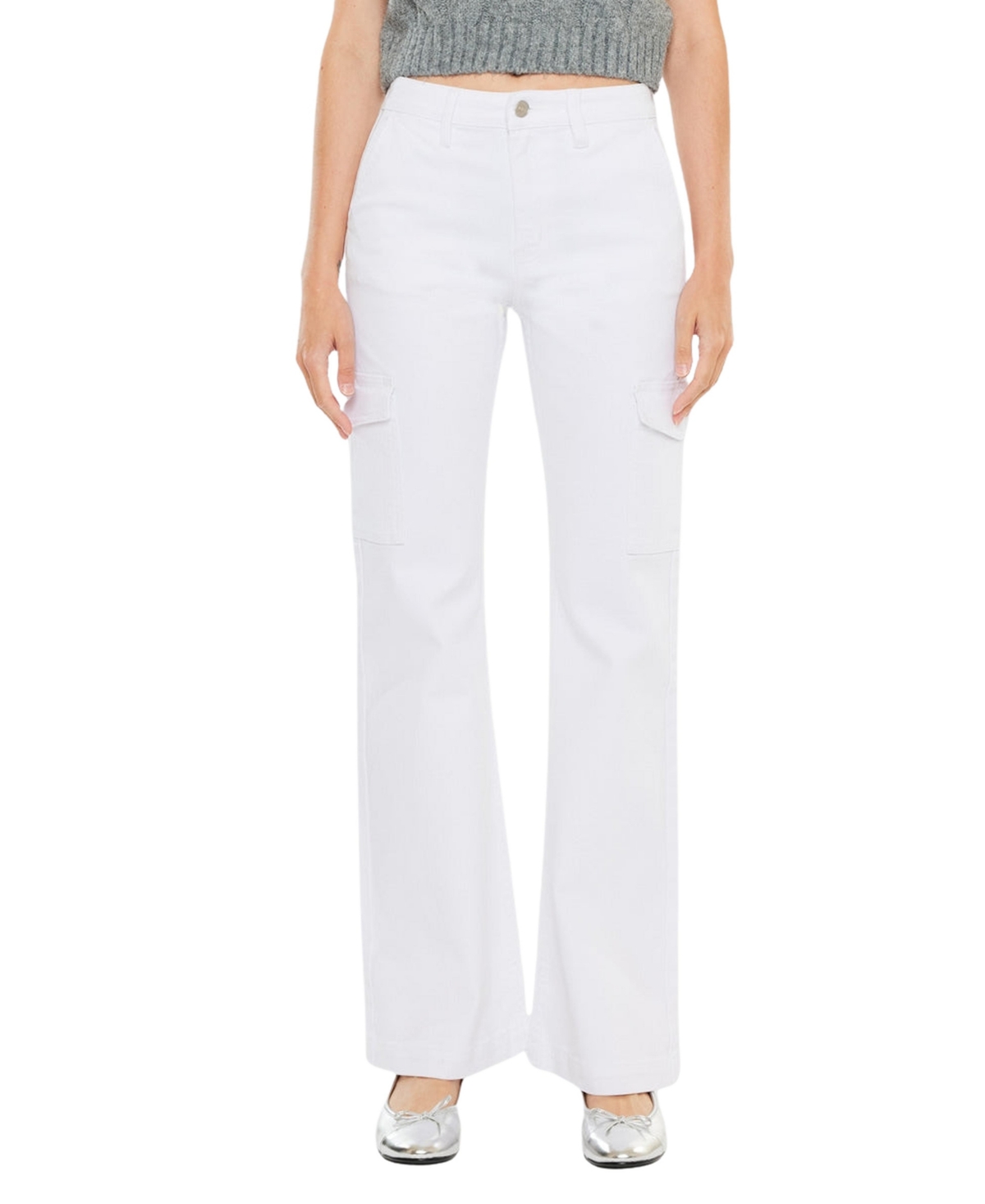 Click here for KanCan Womens Marilyn High Rise Wide Flare Jeans -... prices