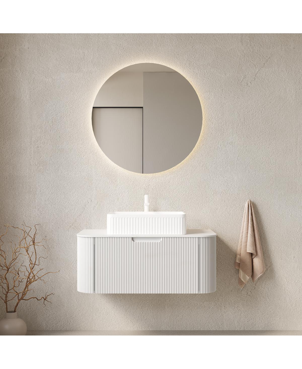 Click here for Sillysis Wall Mounted Bathroom Vanity with Rectang... prices