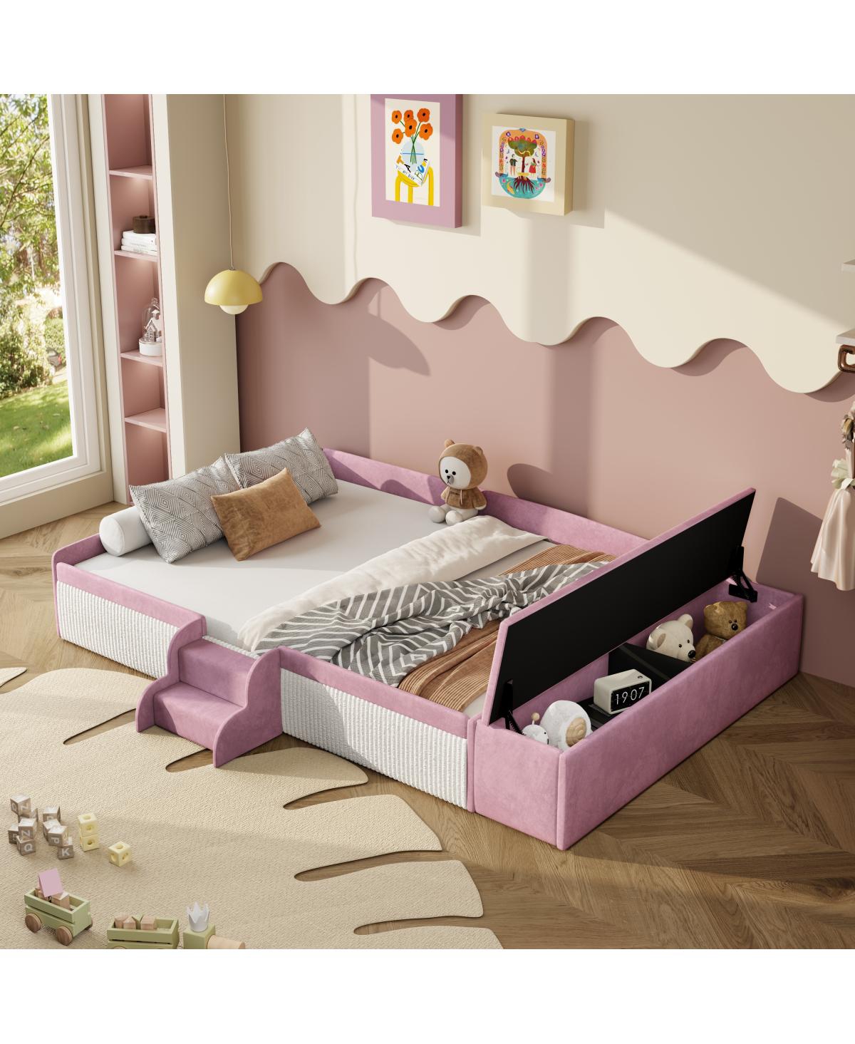 Click here for Streamdale Furniture Velvet Daybed with Stairs  Ga... prices