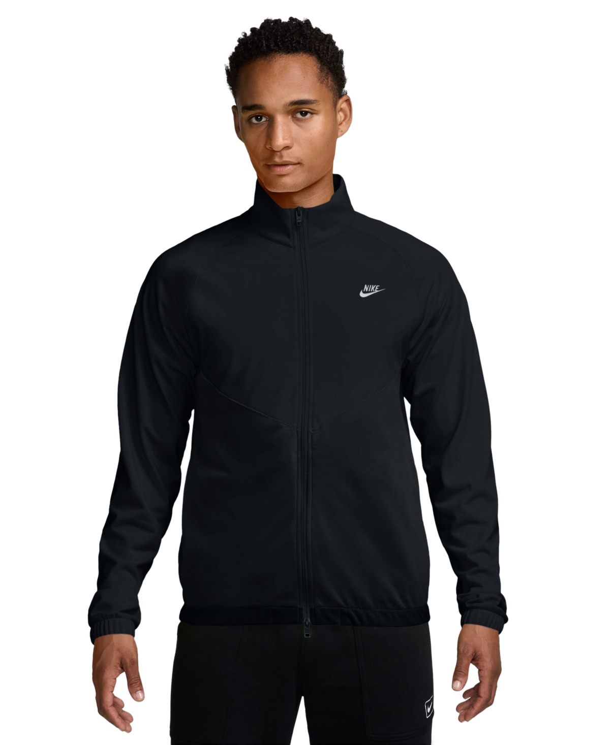 Click here for Nike Windrunner Mens Poly-Knit Track Jacket - Blac... prices