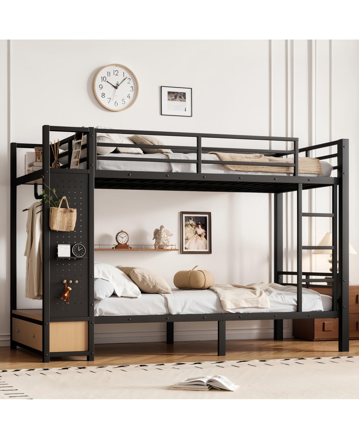 Click here for Streamdale Furniture Twin Xl Twin Xl Metal Bunk Be... prices