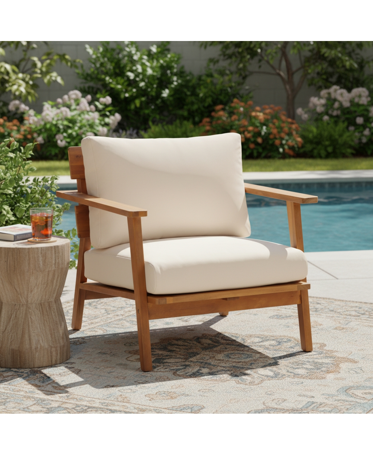 Click here for Streamdale Furniture Mid-Century Modern Acacia Woo... prices