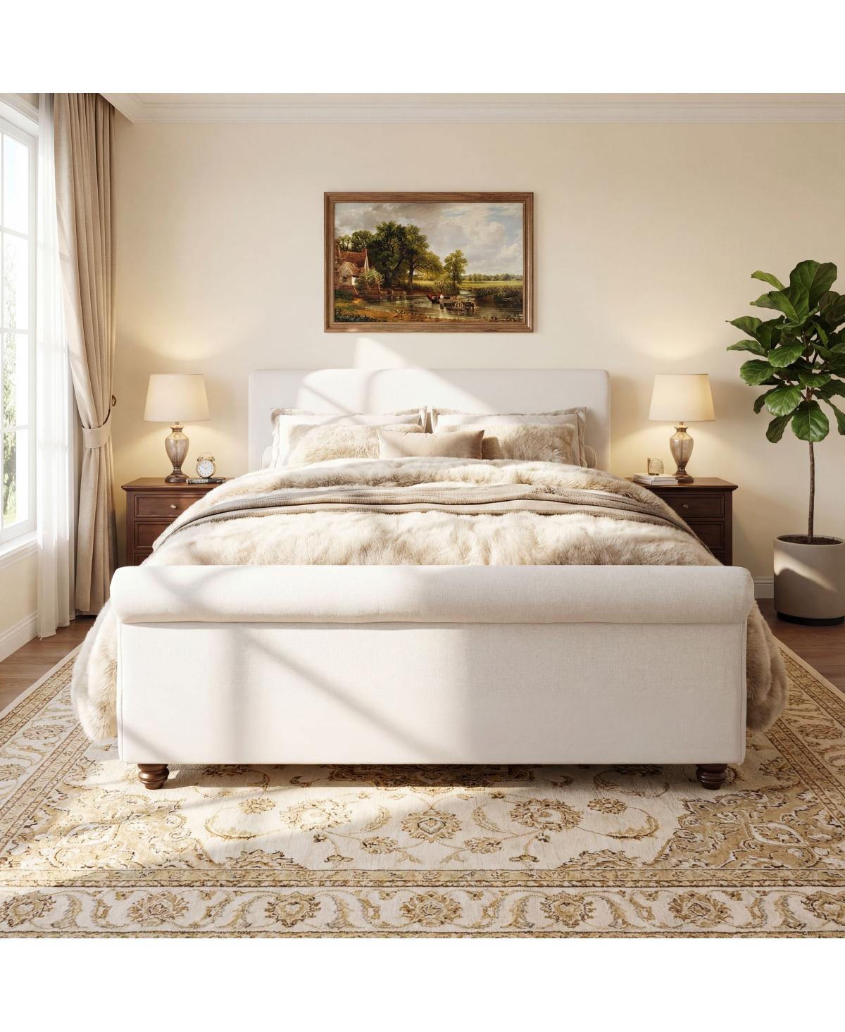 Click here for Streamdale Furniture Queen Size Upholstered Linen... prices