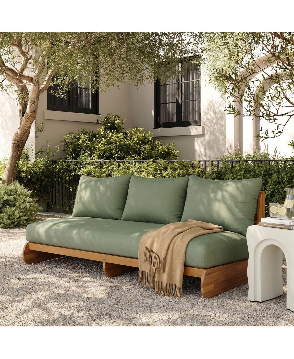 Click here for Streamdale Furniture Outdoor Acacia Lazy 3 Seater... prices