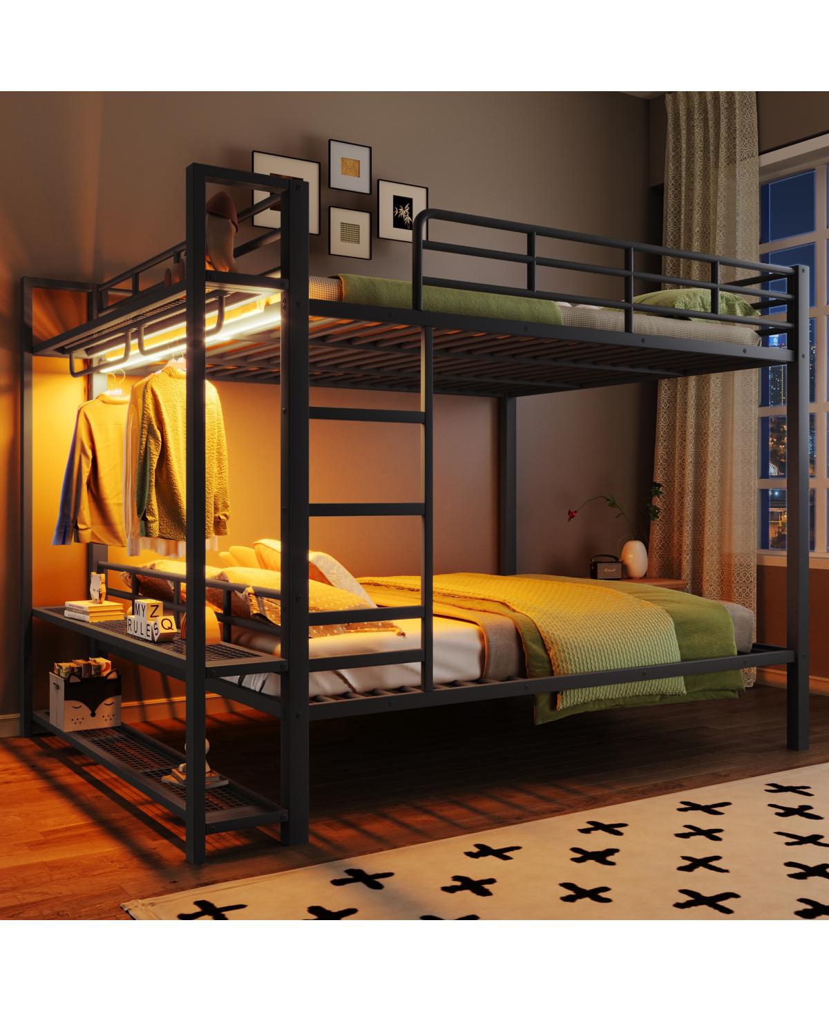 Click here for Streamdale Furniture Queen Size Metal Bunk Bed Wit... prices