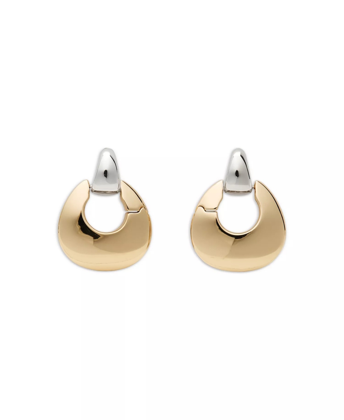 Click here for kate spade new york Two-Tone Ks Duo Hoop Earrings... prices