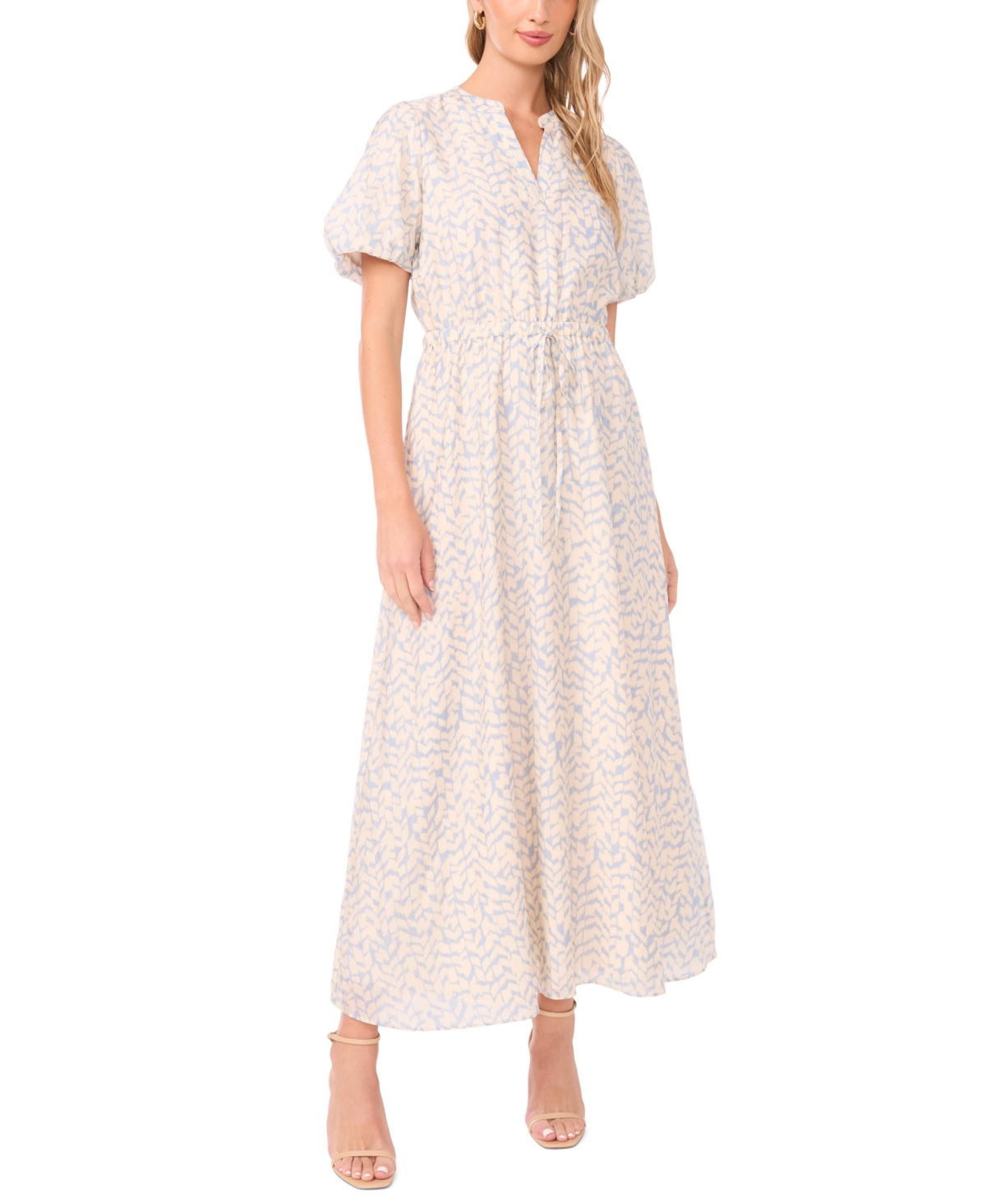 Click here for Vince Camuto Womens Puff-Sleeve Woven Maxi Dress -... prices