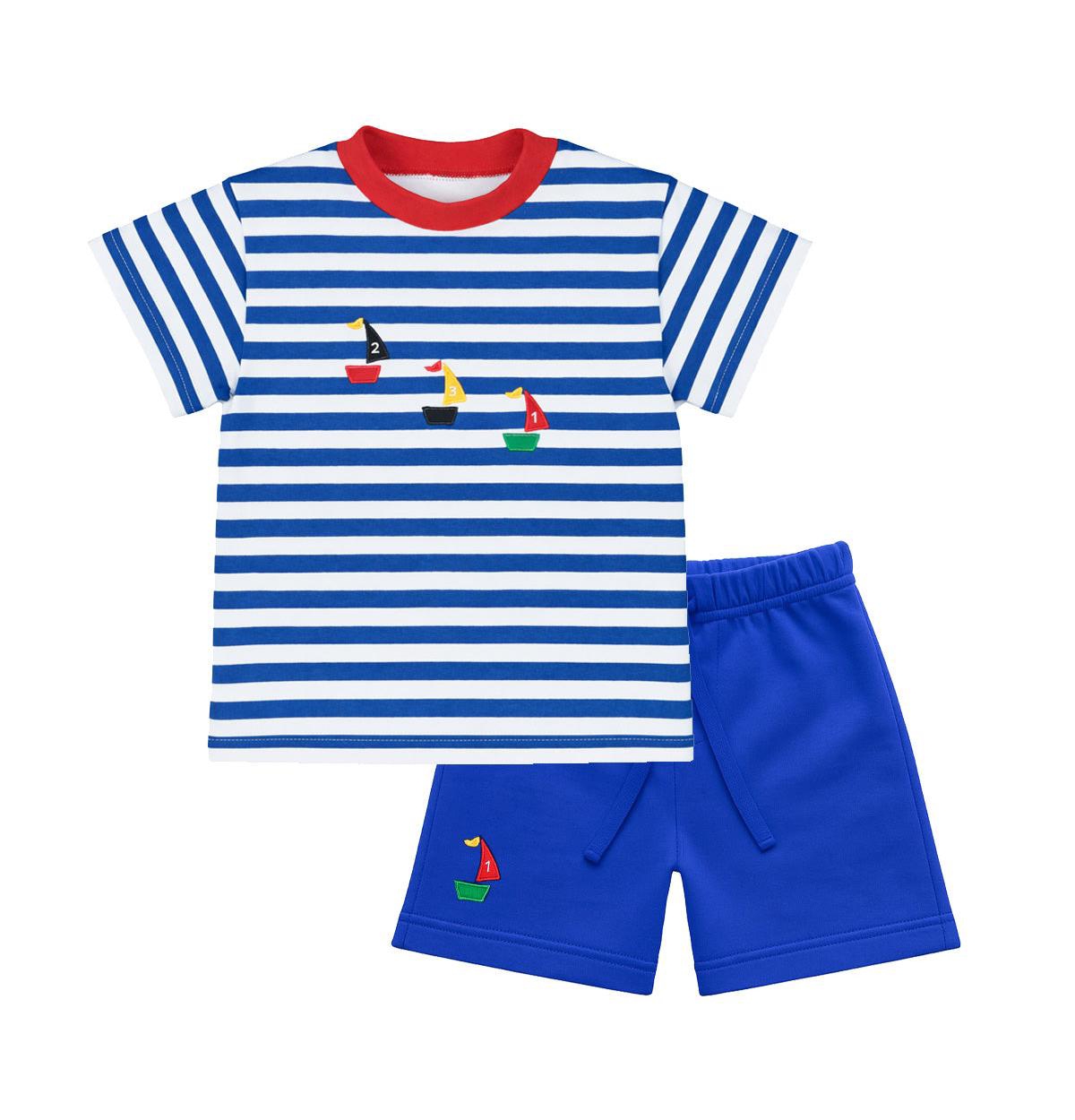 Click here for Florence Eiseman Toddler Boys Knit Short Set With... prices