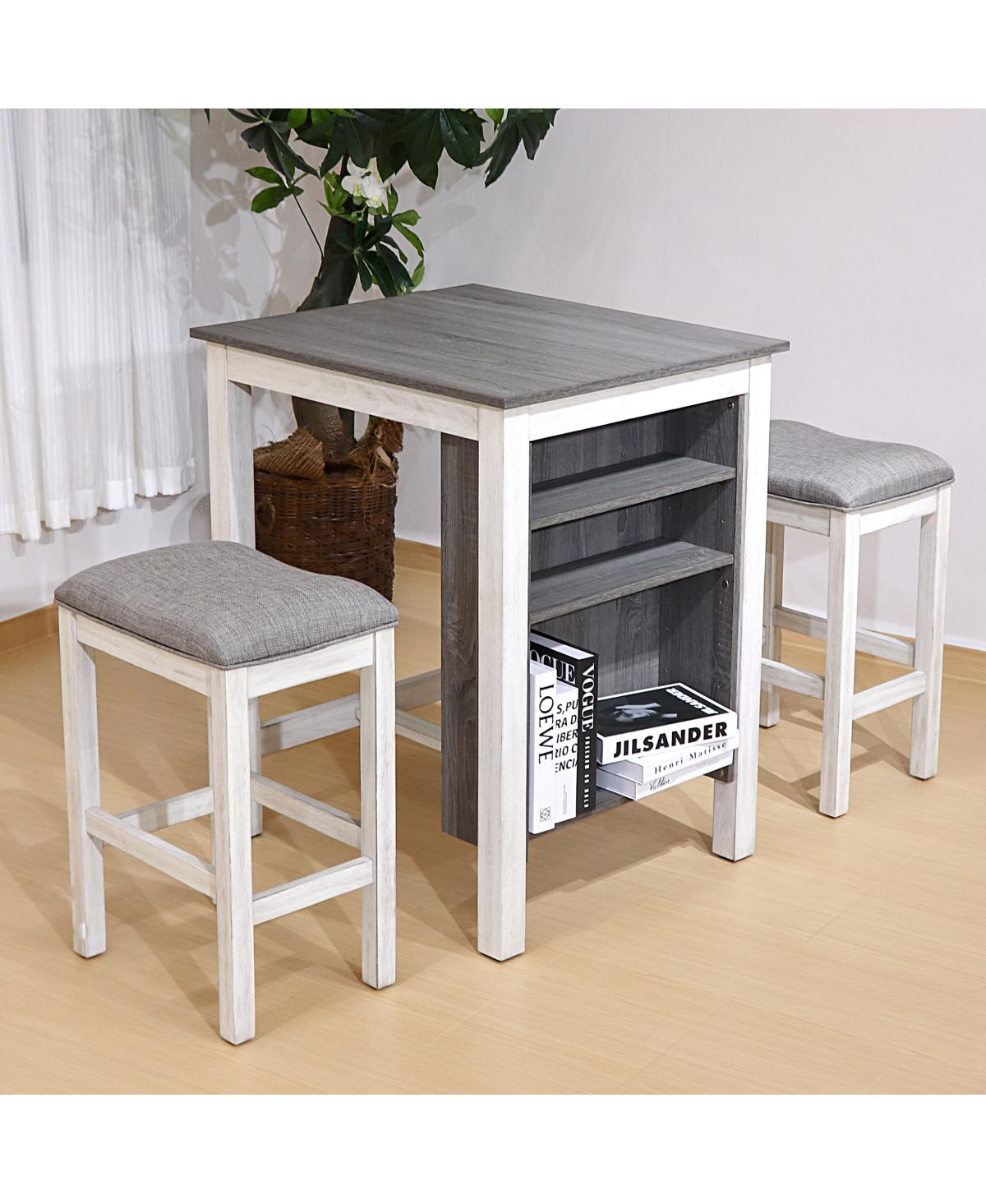 Click here for Streamdale Furniture 3-Piece Modern Farmhouse Coun... prices