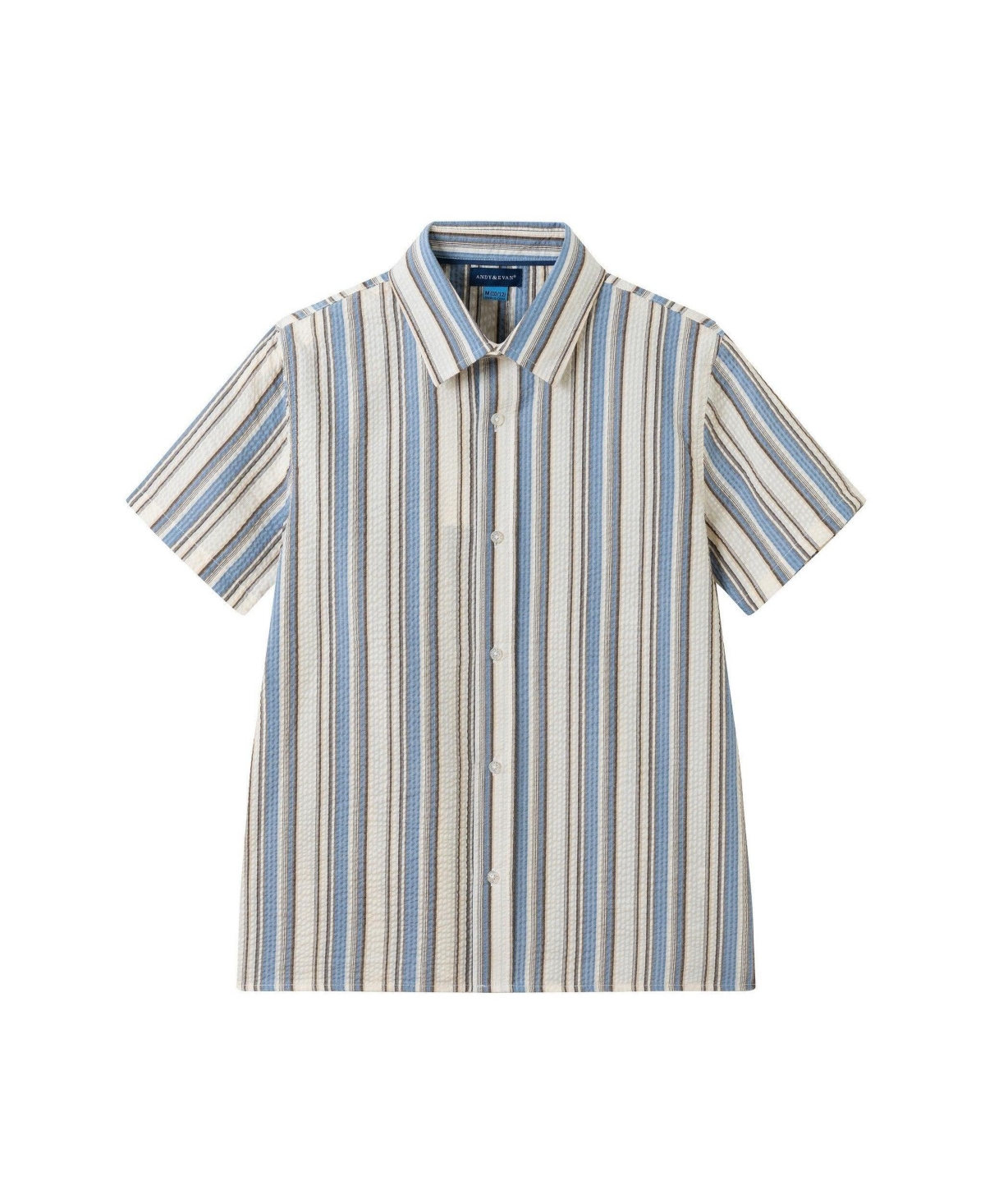 Click here for Andy and Evan Boys Stripe Puckered Stripes Buttond... prices