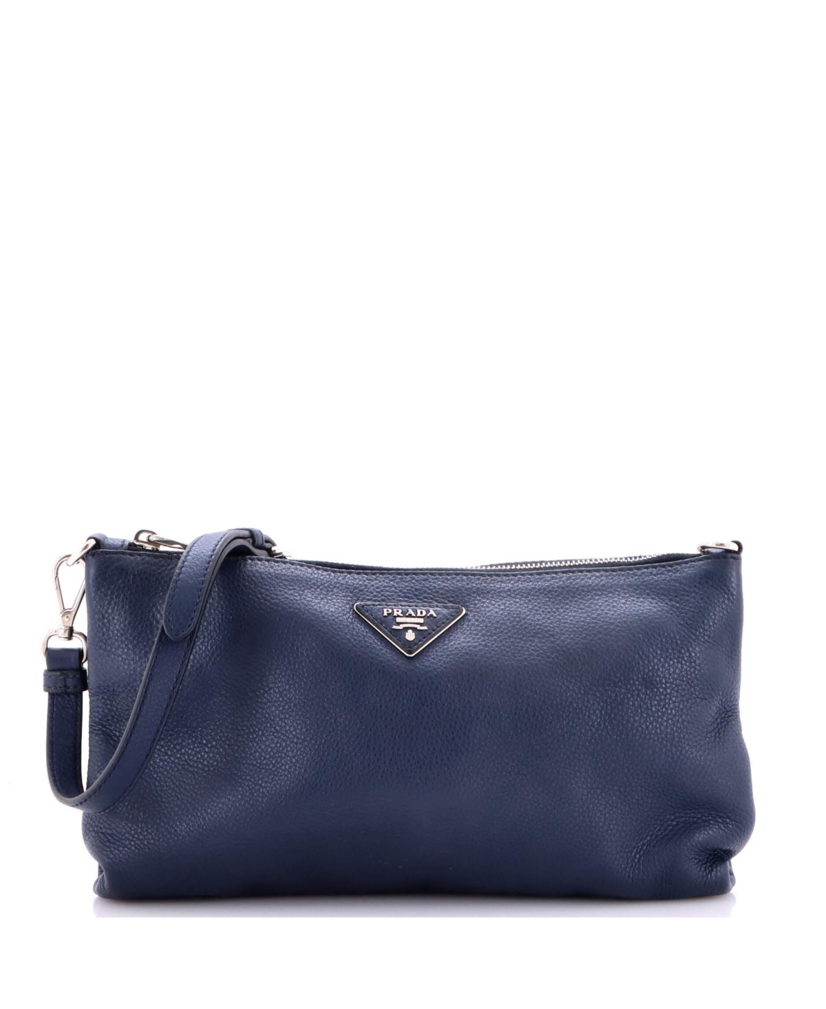 Click here for Pre-Owned Prada Mini Flat Zip Crossbody Bag Vitell... prices