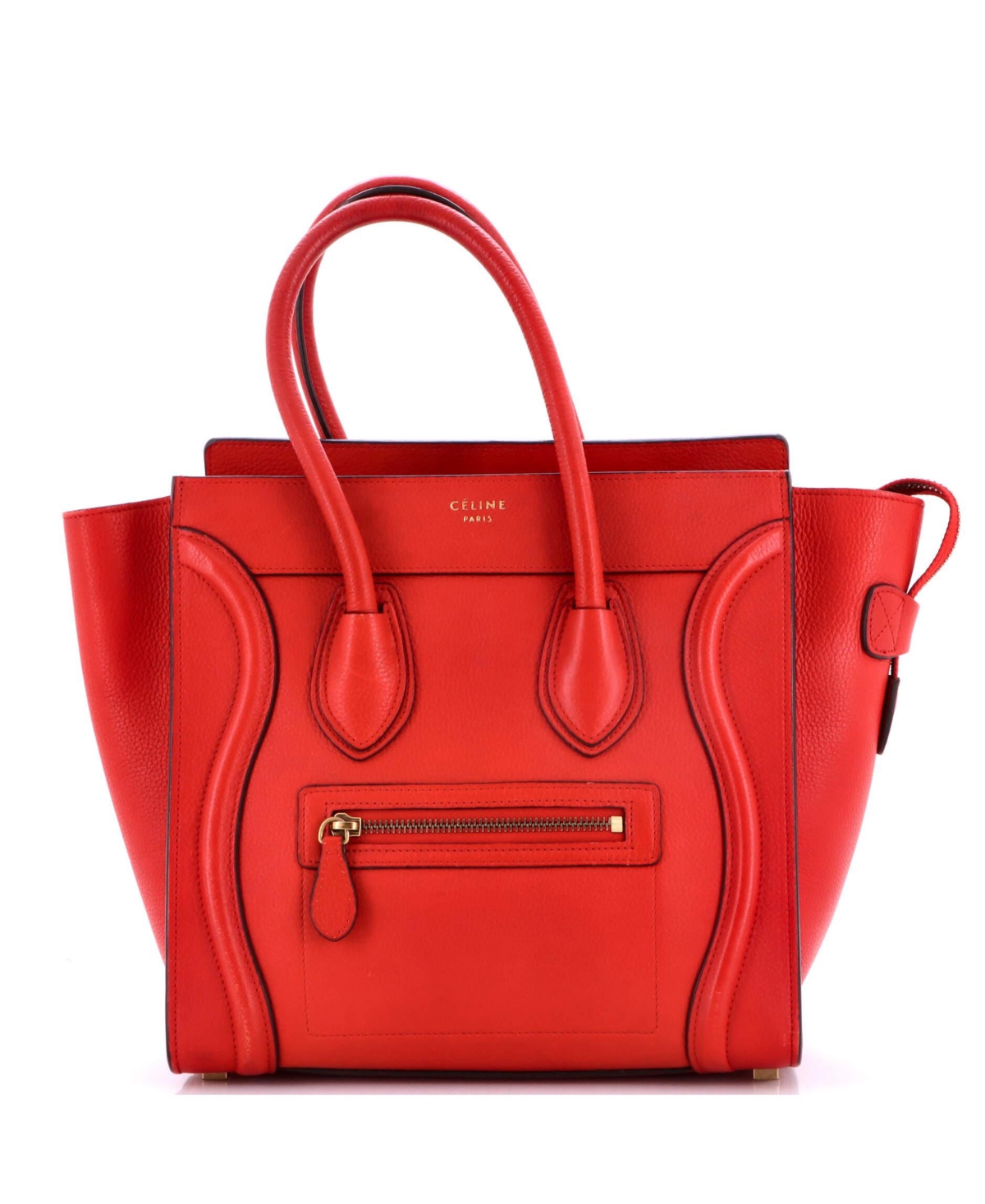 Click here for Pre-Owned Celine Micro Luggage Bag Grainy Leather... prices