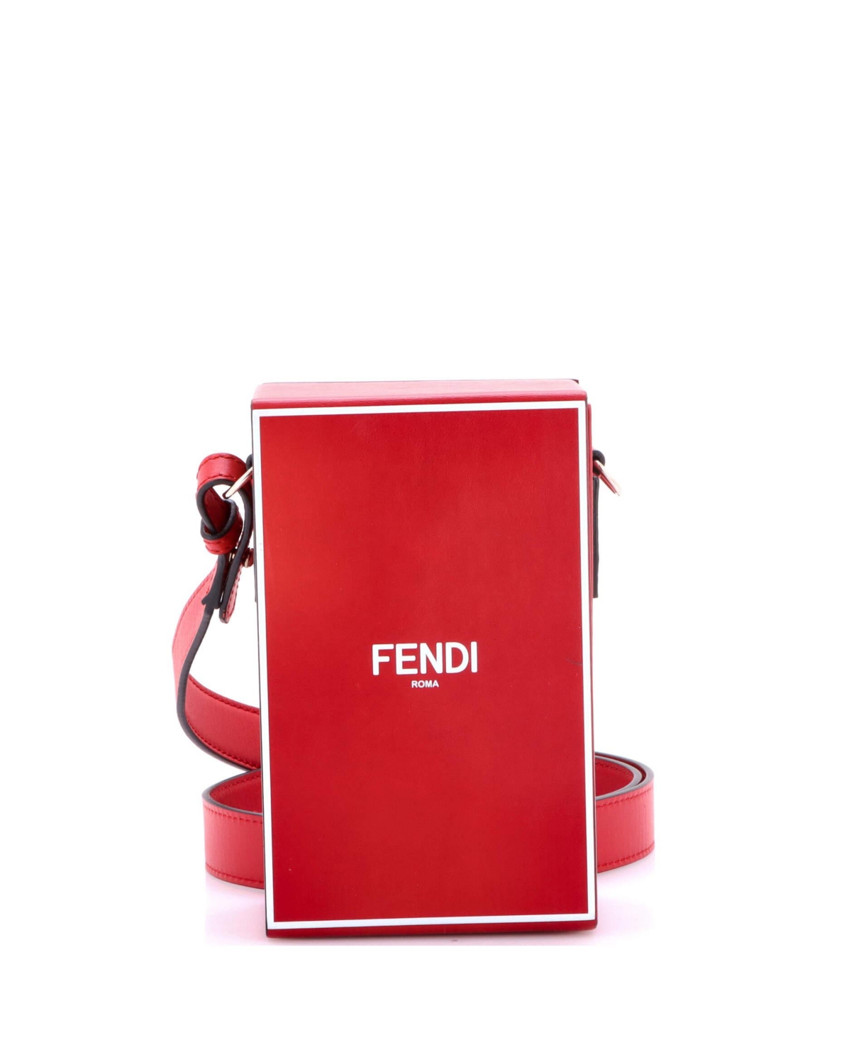 Click here for Pre-Owned Fendi Logo Vertical Box Crossbody Bag Le... prices