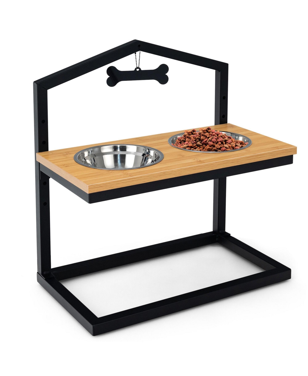 Click here for Gymax Elevated Dog Bowls Feeder Adjustable Raised... prices