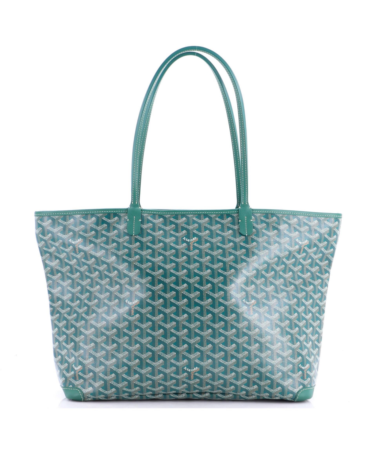 Click here for Pre-Owned Goyard Mm Artois Tote Coated Canvas - Gr... prices