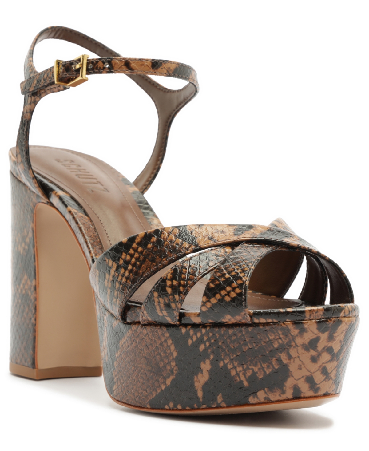 Click here for Schutz Womens Keefa Round Toe Sandals - Pecan Brow... prices