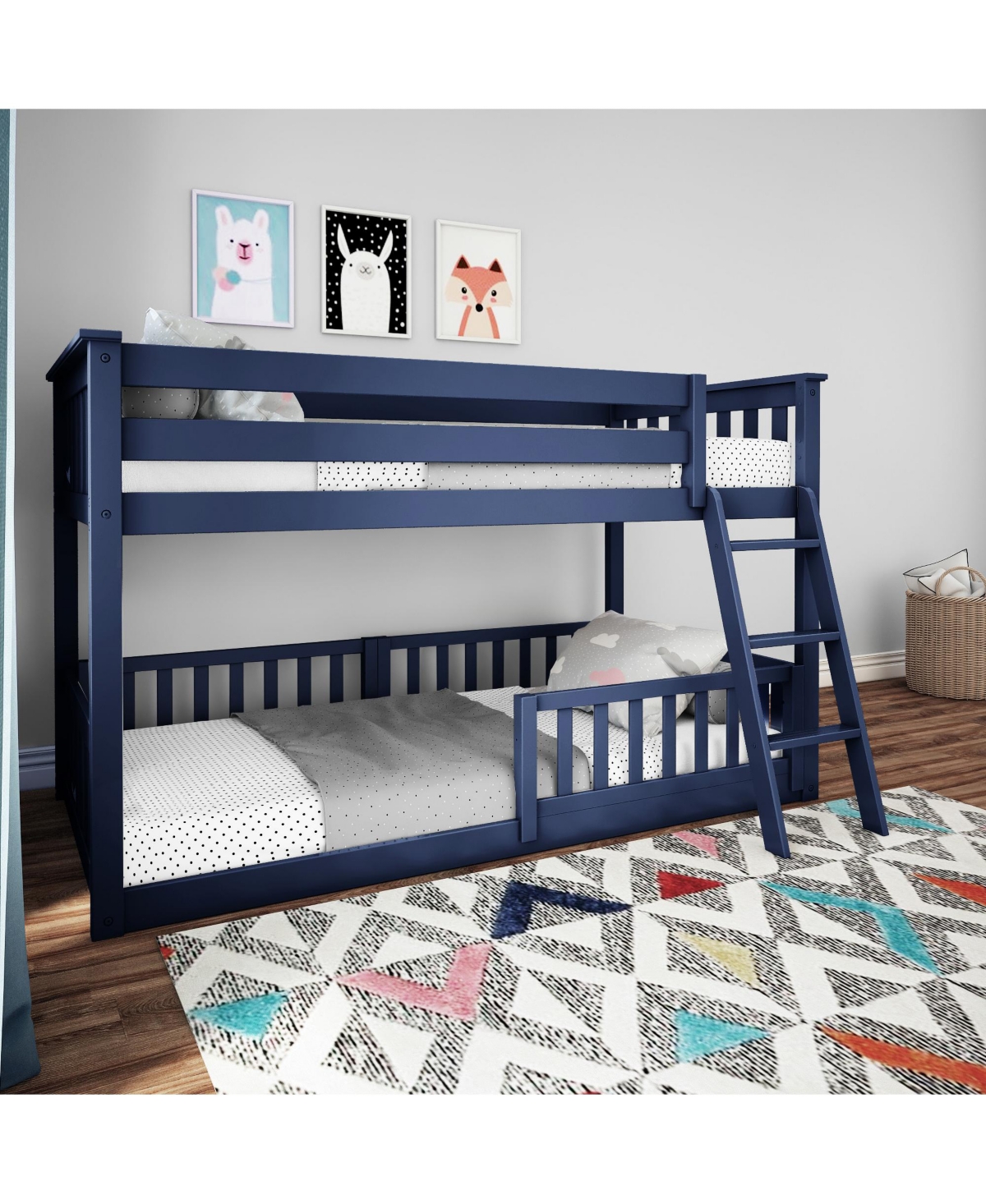 Click here for Max & Lily Twin over Twin Low Bunk with Single Gua... prices