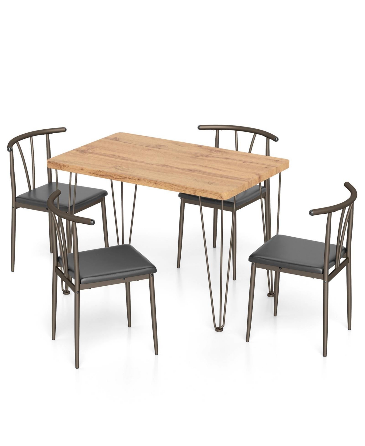 Click here for Slickblue 5 Piece Kitchen Table Set Industrial Des... prices