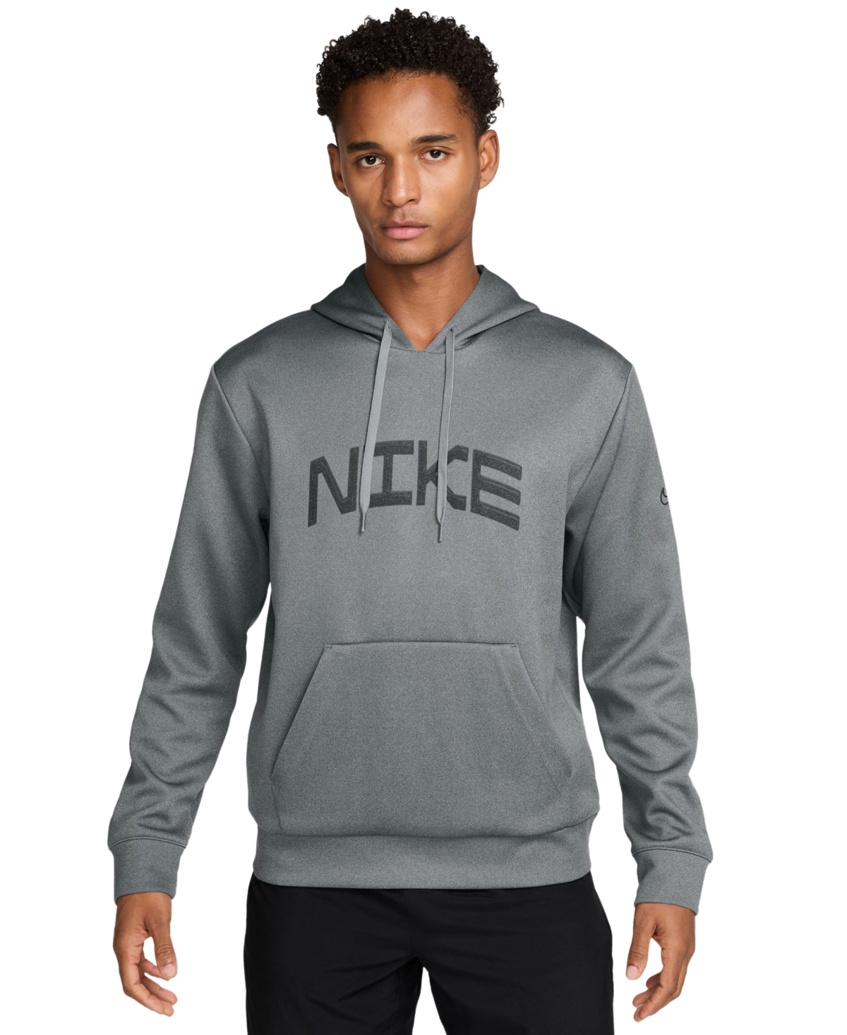 Click here for Nike Mens Dri-fit Classic-Fit Hoodie - Smoke Grey/... prices
