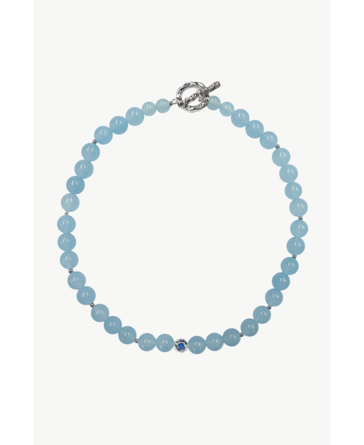 Click here for Classicharms Isla Aquamarine Bead Choker Necklace... prices