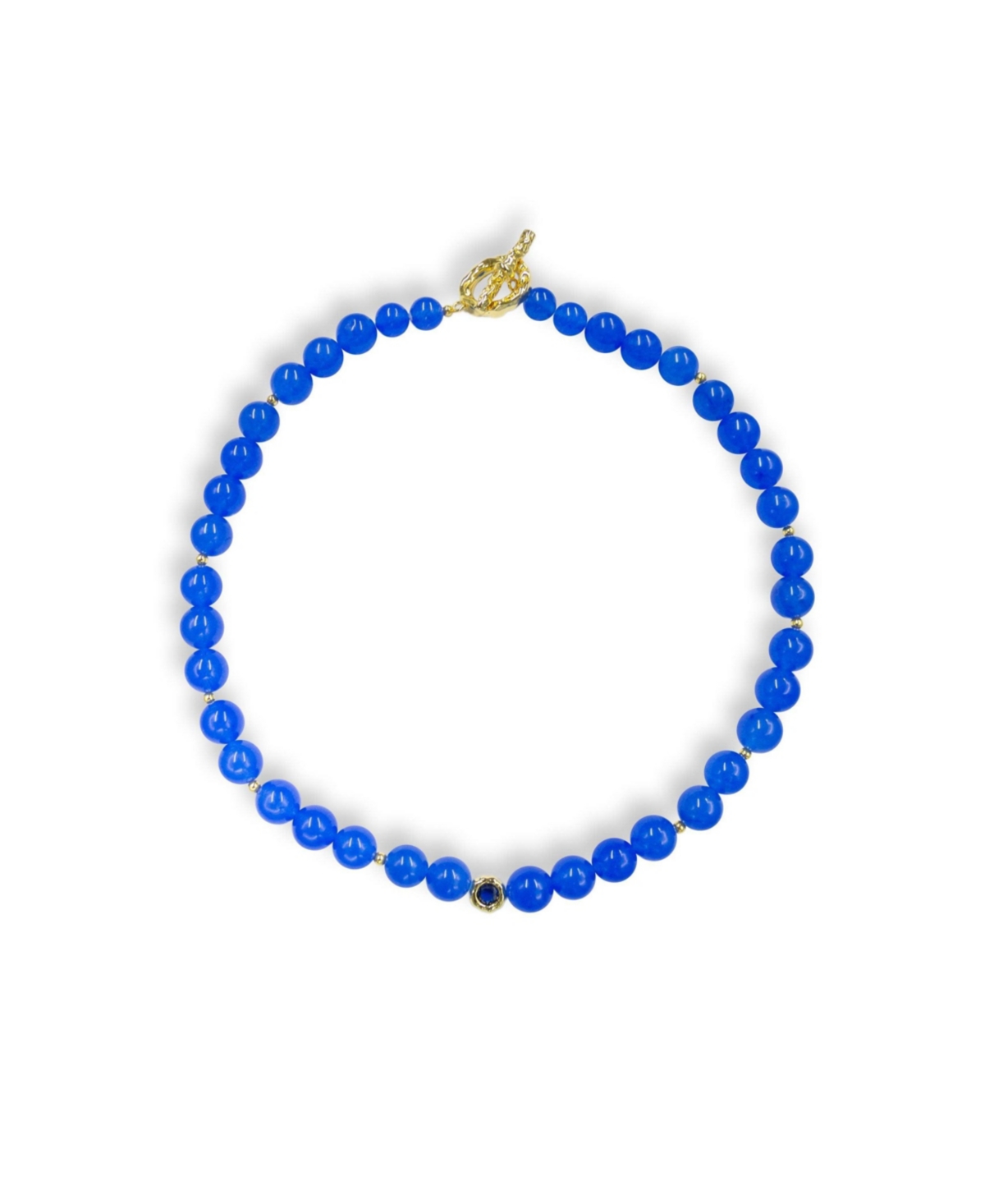 Click here for Classicharms Tia Royal Blue Chalcedony Choker Neck... prices