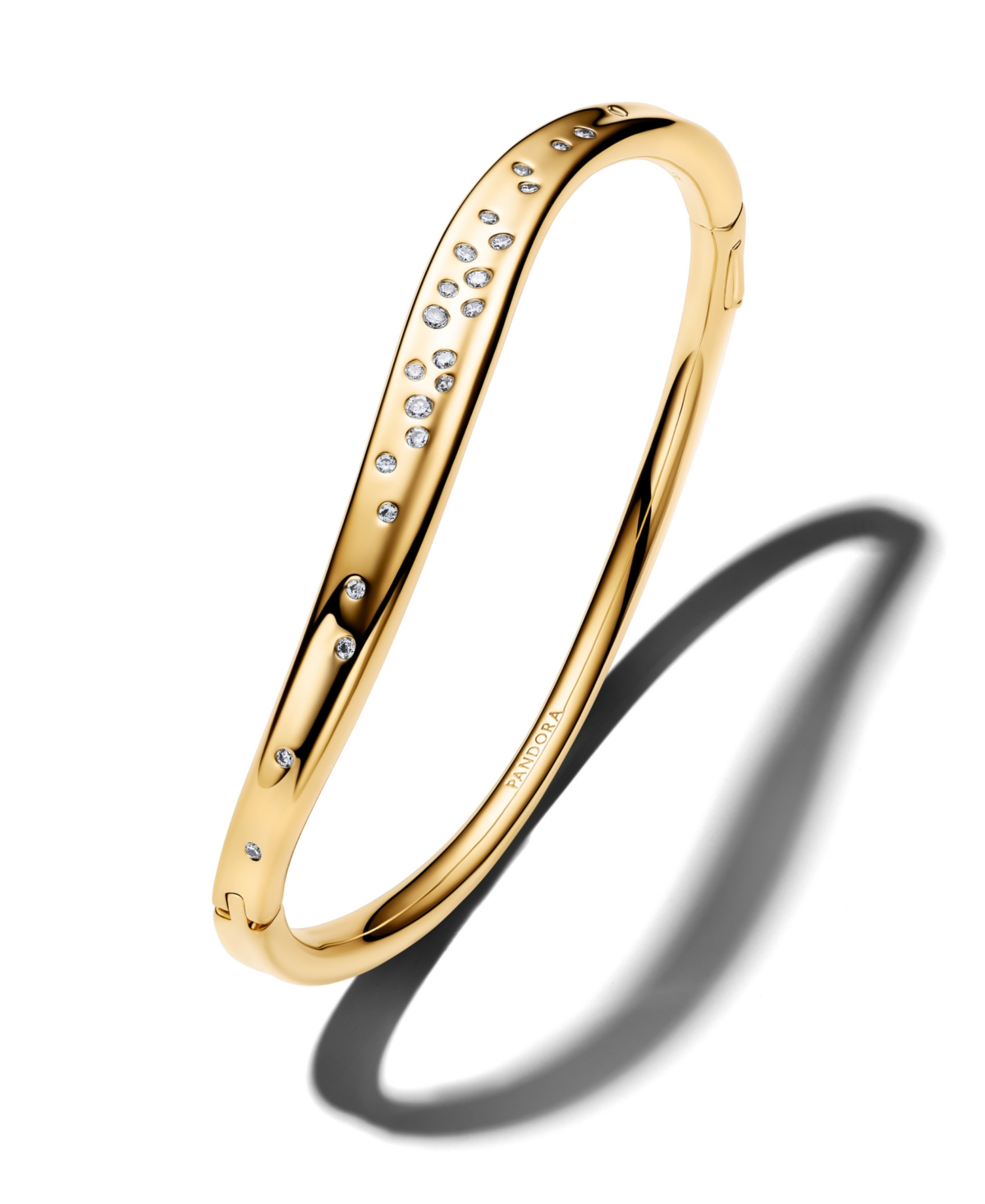 Click here for Pandora Stone-Set Bangle - Gold Plated prices