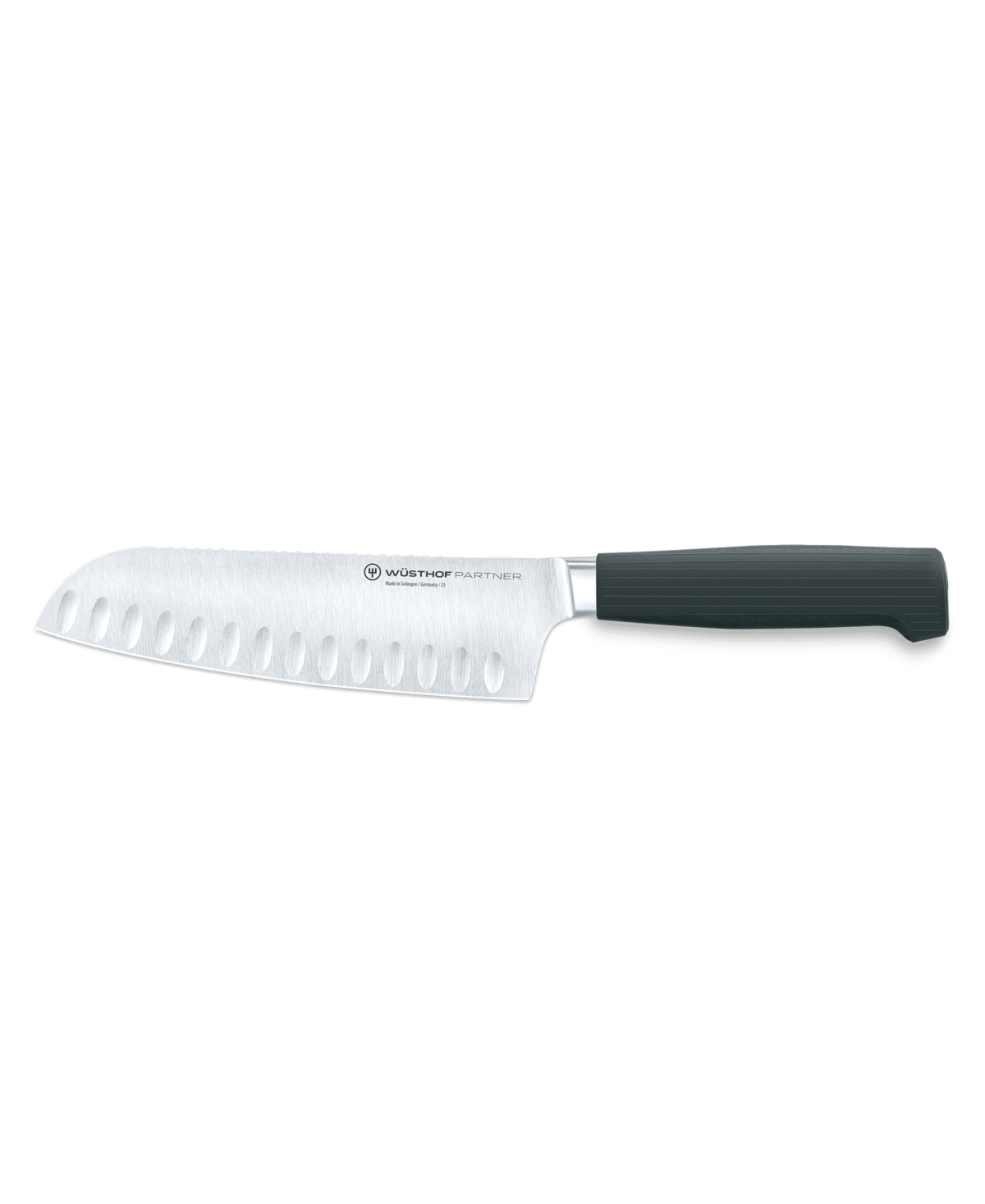 Click here for Wusthof Partner 7 Hollow-Edge Santoku Knife - Blac... prices