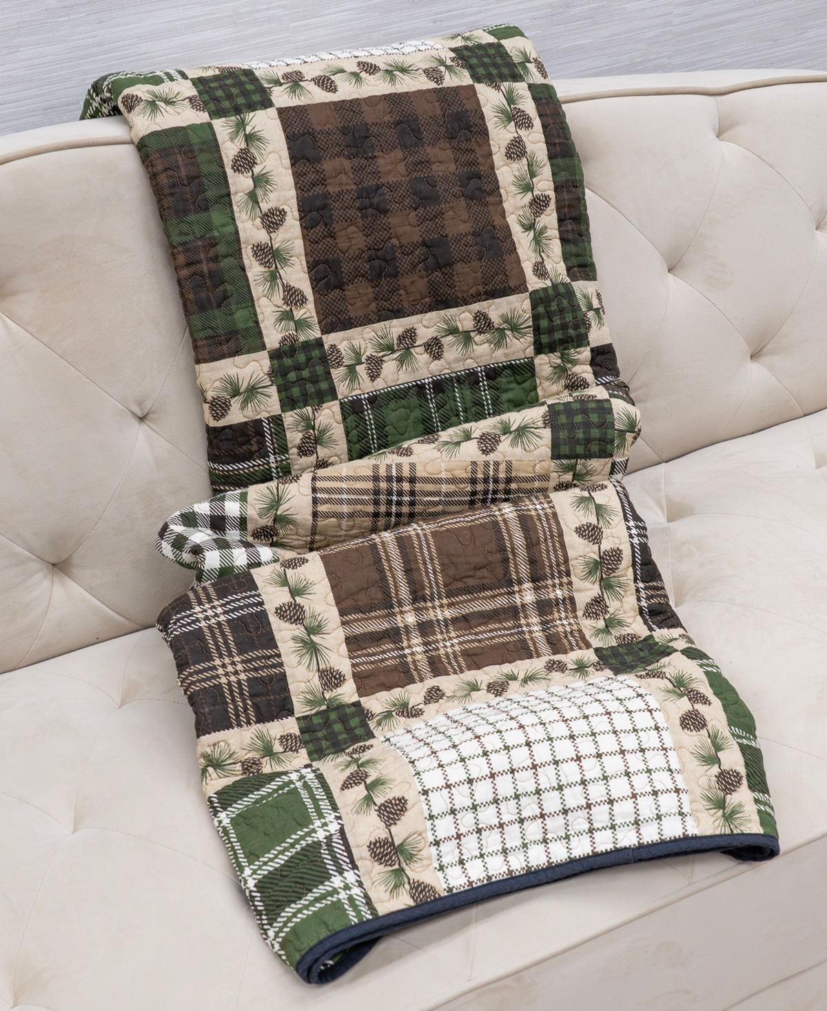 Click here for Donna Sharp Pine Patch Cotton Reversible Throw  50... prices