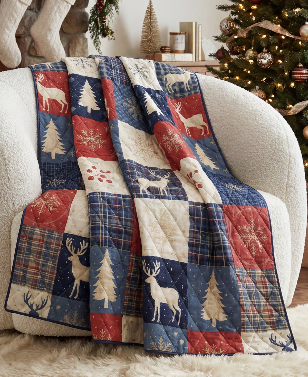 Click here for Your Lifestyle Noel Patch Reversible Throw  50 x 6... prices