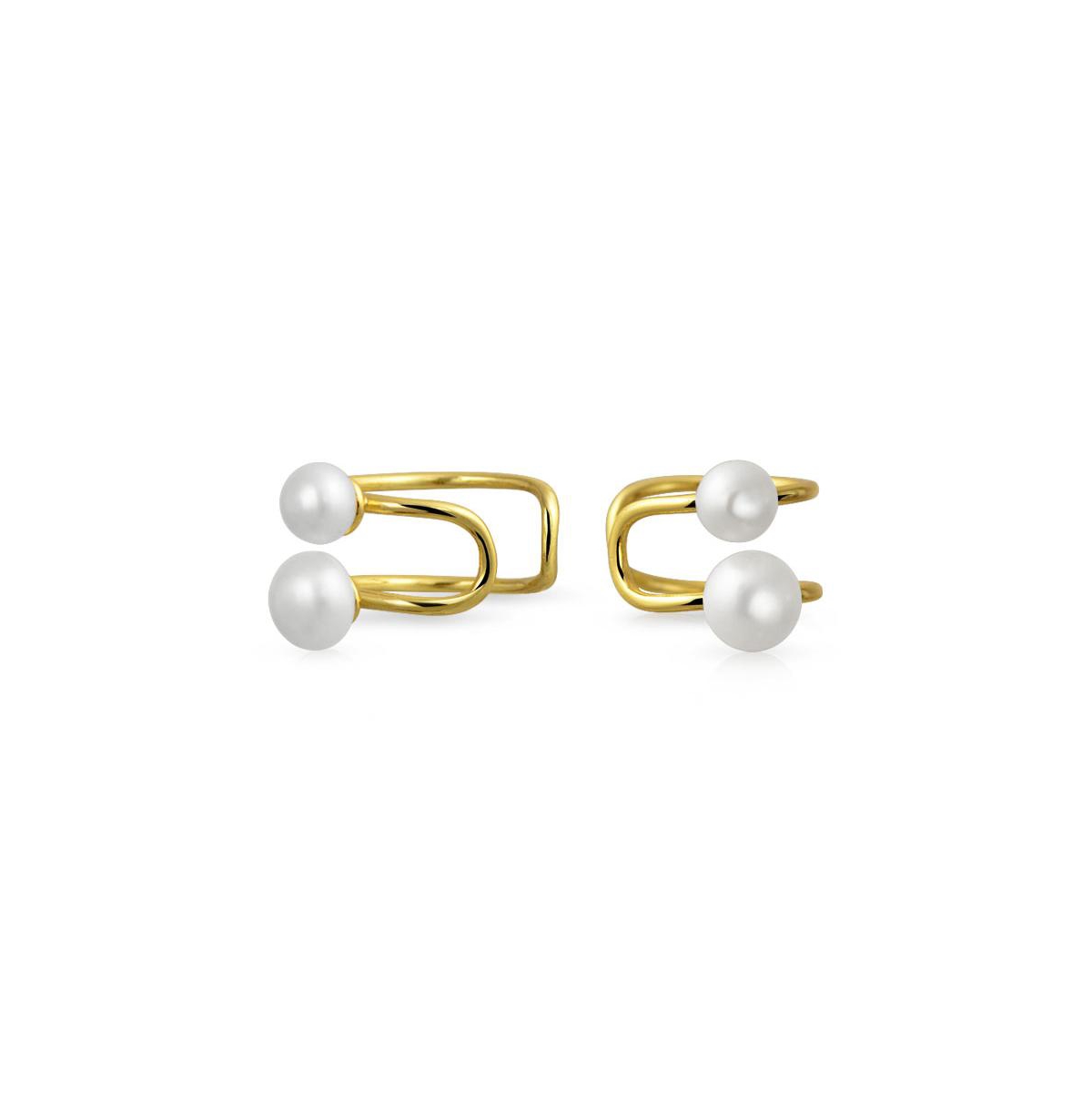 Click here for Bling Jewelry Two Freshwater Cultured Pearl Cartil... prices