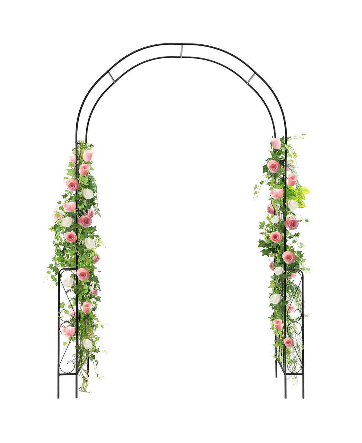 Click here for Gymax Metal Garden Arch 7.9 Ft Backdrop Stand for... prices