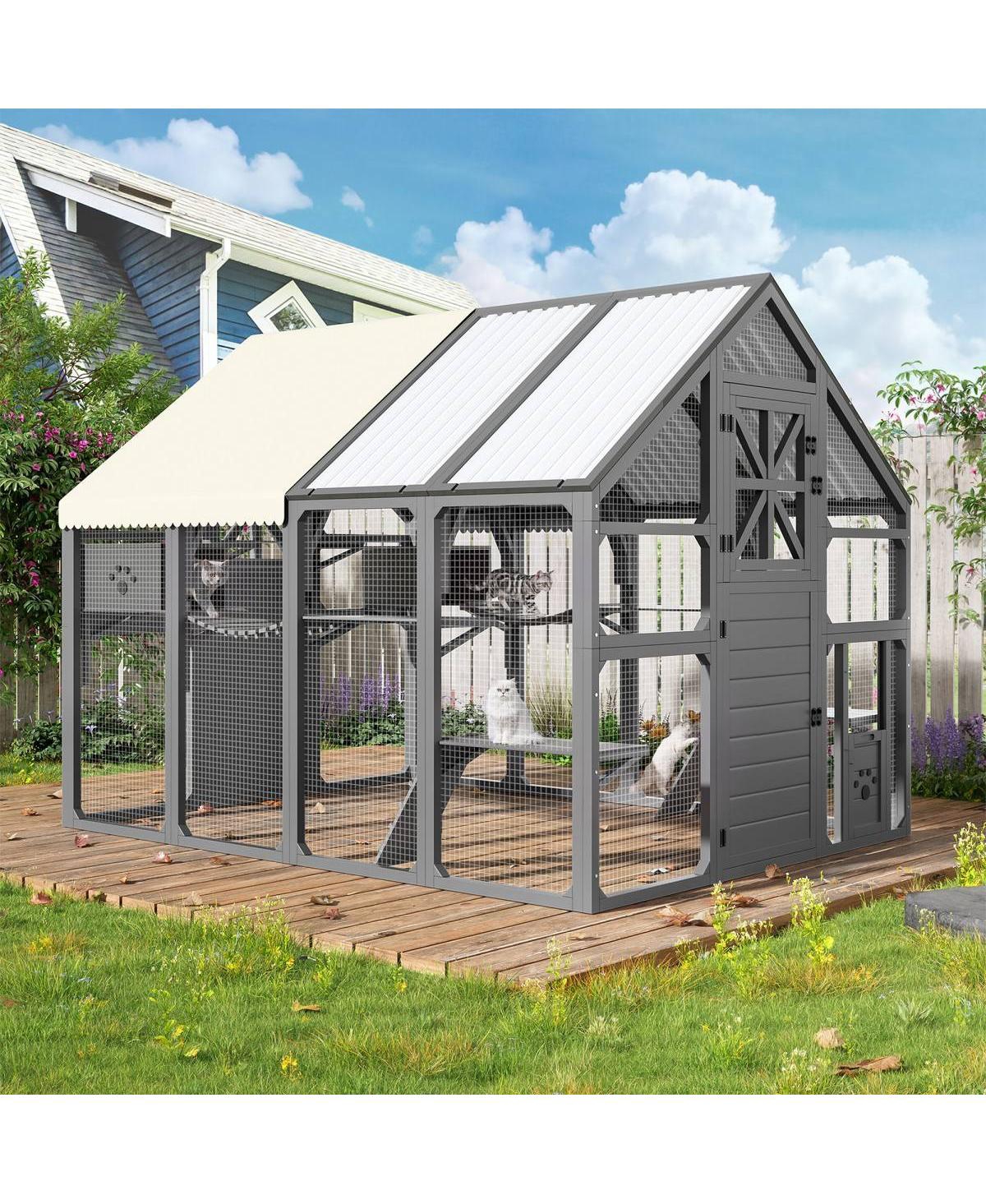 Click here for 6thdruple Extra Large Outdoor Cat House  Walk-In C... prices
